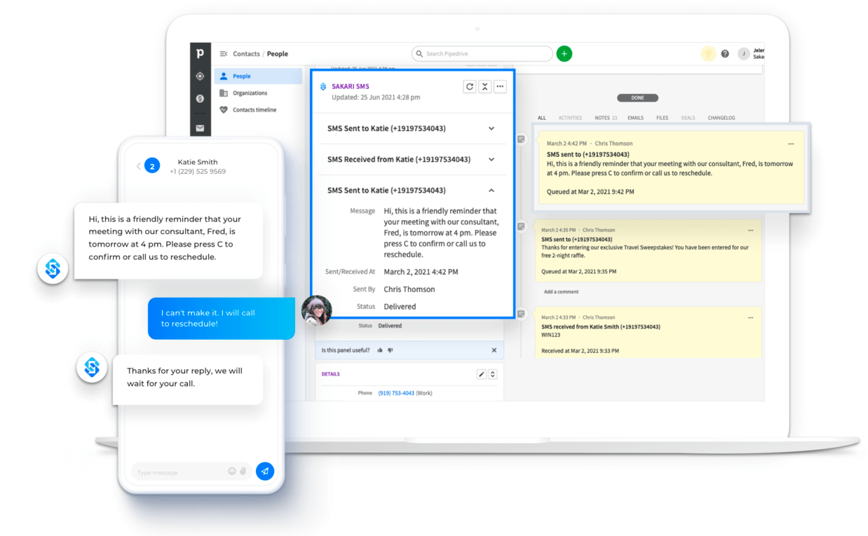 Pipedrive Integration | Sakari